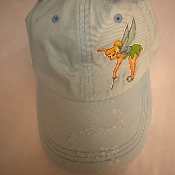 Accessories | Tinkerbell Embroidered Light Blue Cap | Poshmark